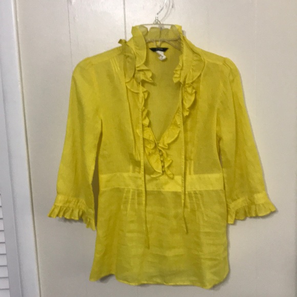 J. Crew | Tops | J Crew Blouse With Ruffle Collar | Poshmark